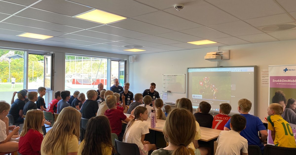 Skolebesøk med Blå Kors SnakkOmMobbing.no på Lunde skole / Start