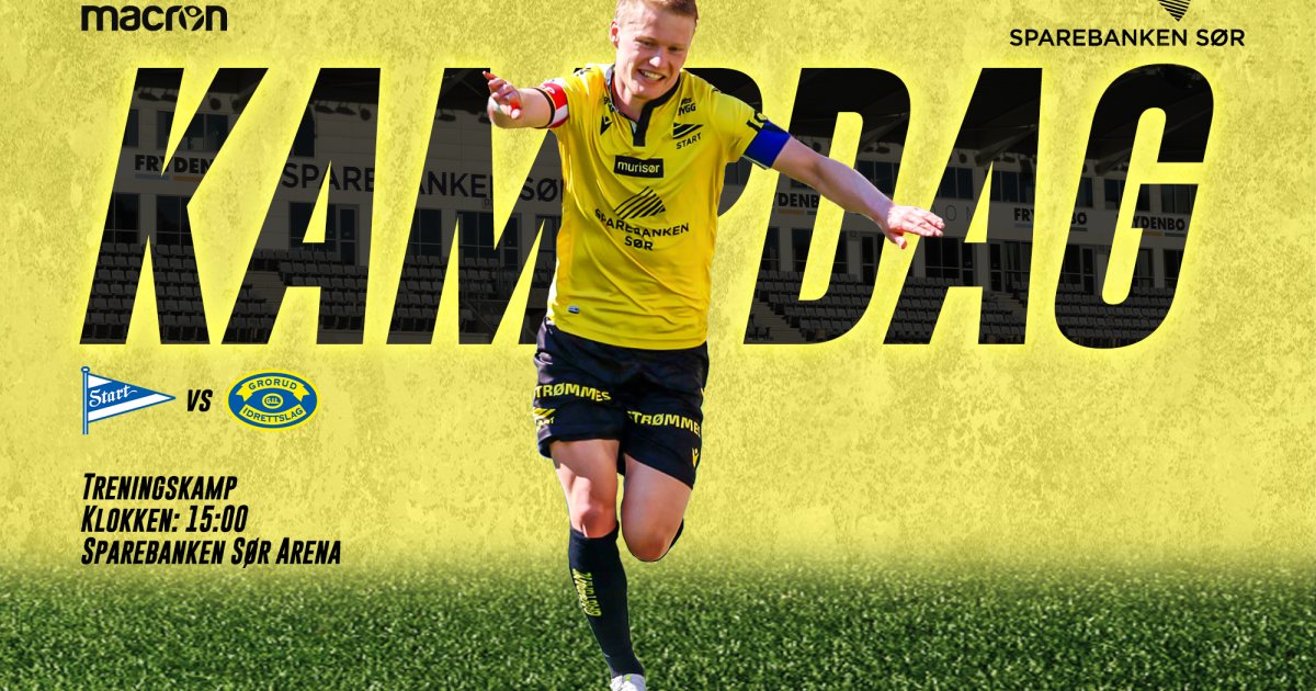 Start-laget som spiller mot Grorud / Start