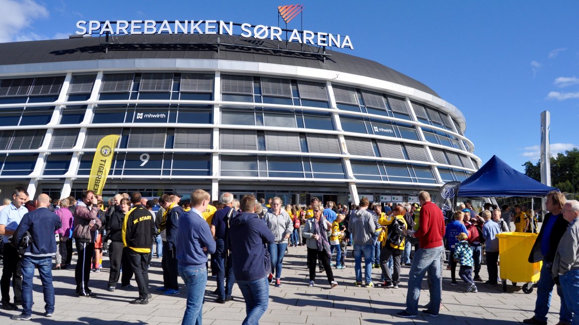 Sparebanken Norge Arena Kristiansand / Start